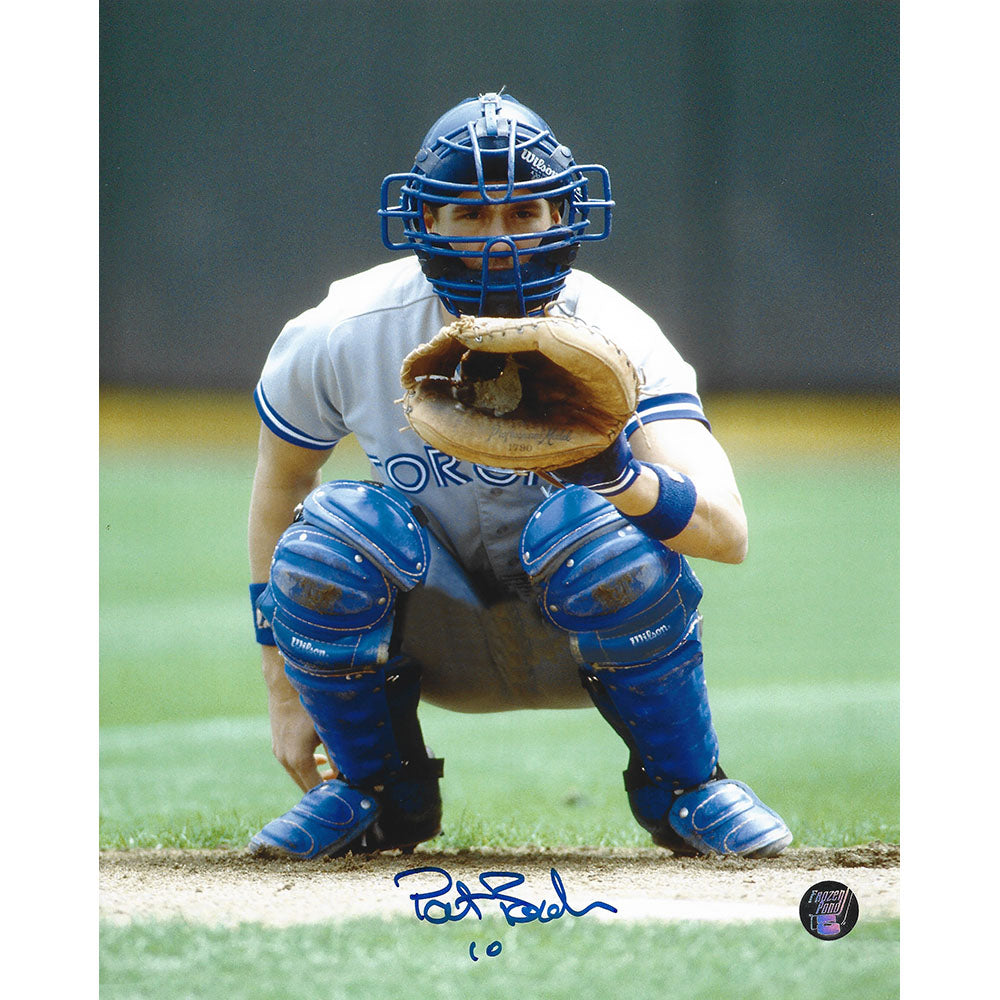Pat Borders Autographed Toronto Blue Jays 8X10 Photo (Catching ...