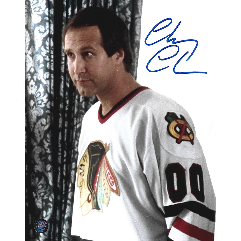Chevy Chase Autographed "Christmas Vacation" 8X10 Photo – Frozen Pond