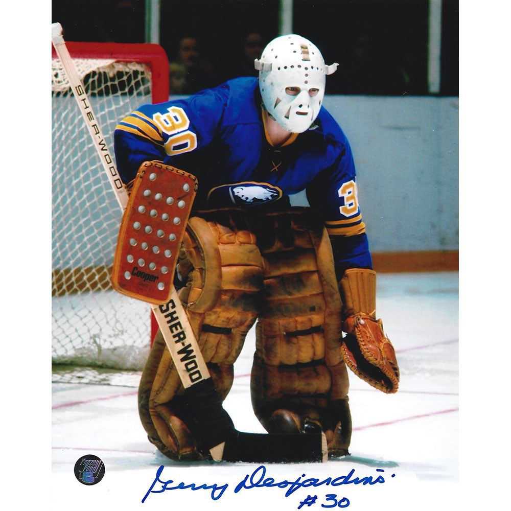 Gerry Desjardins Autographed Buffalo Sabres 8X10 Photo – Frozen Pond