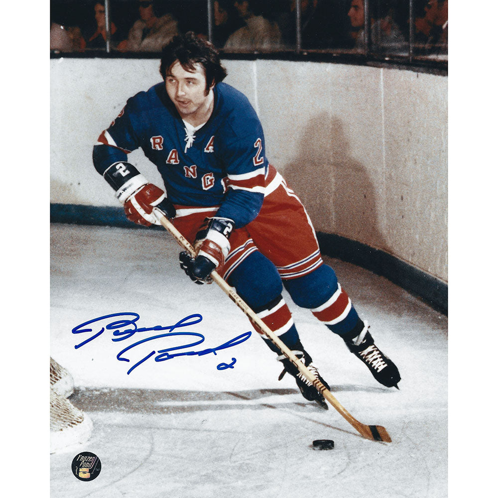 Brad Park Autographed New York Rangers 8X10 Photo – Frozen Pond