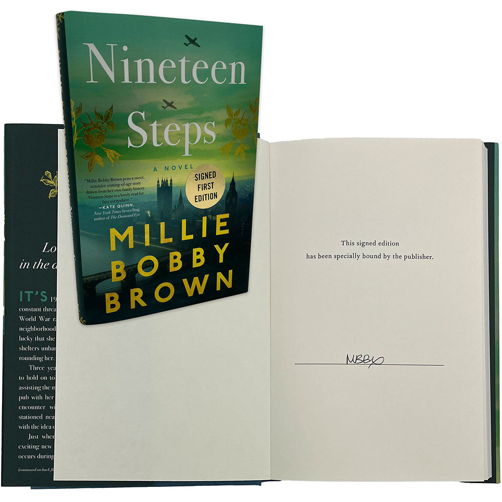 Millie Bobby Brown "Nineteen Steps" Autographed Book – Frozen Pond
