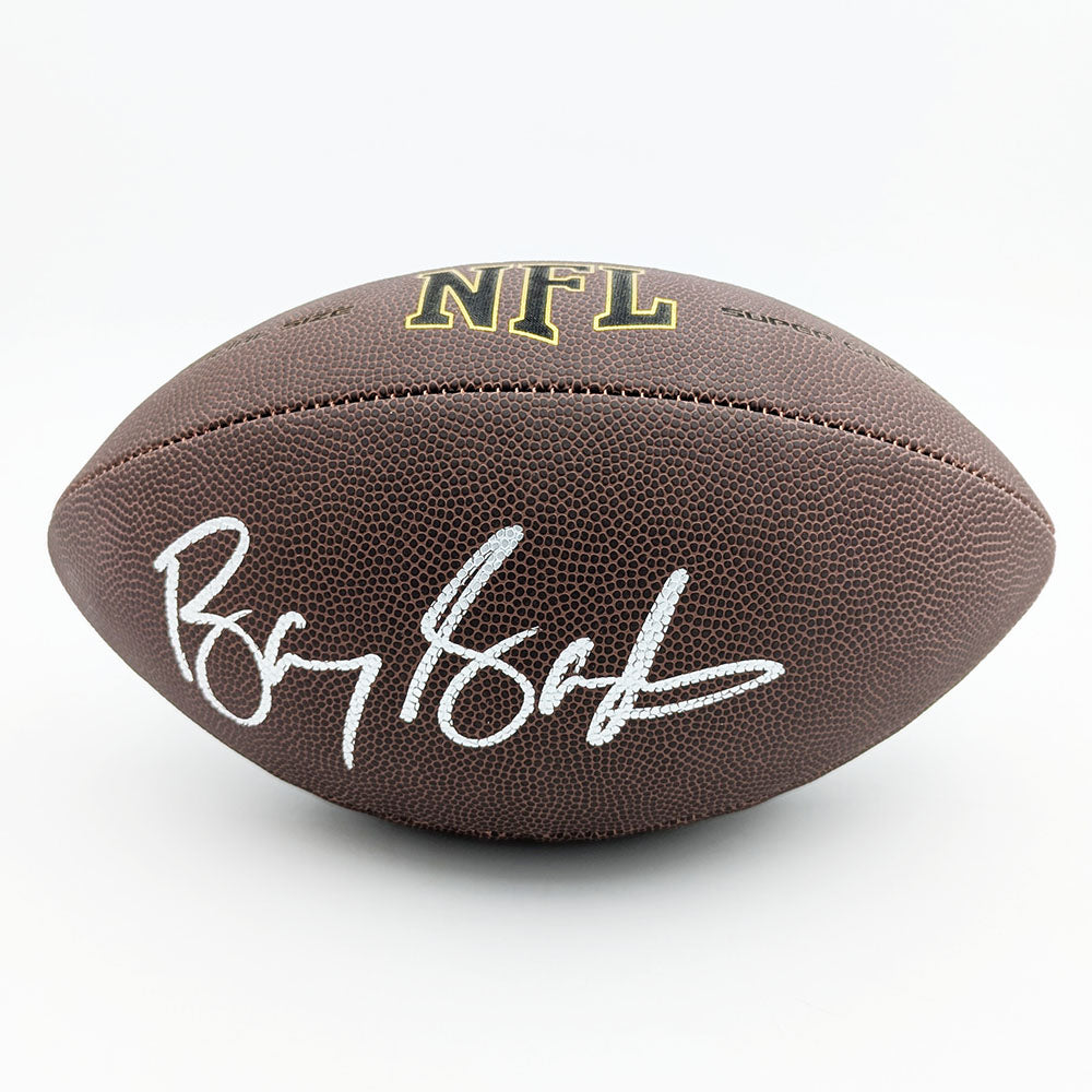 Barry Sanders Autographed Wilson Super Grip Full-Size NFL Football ...