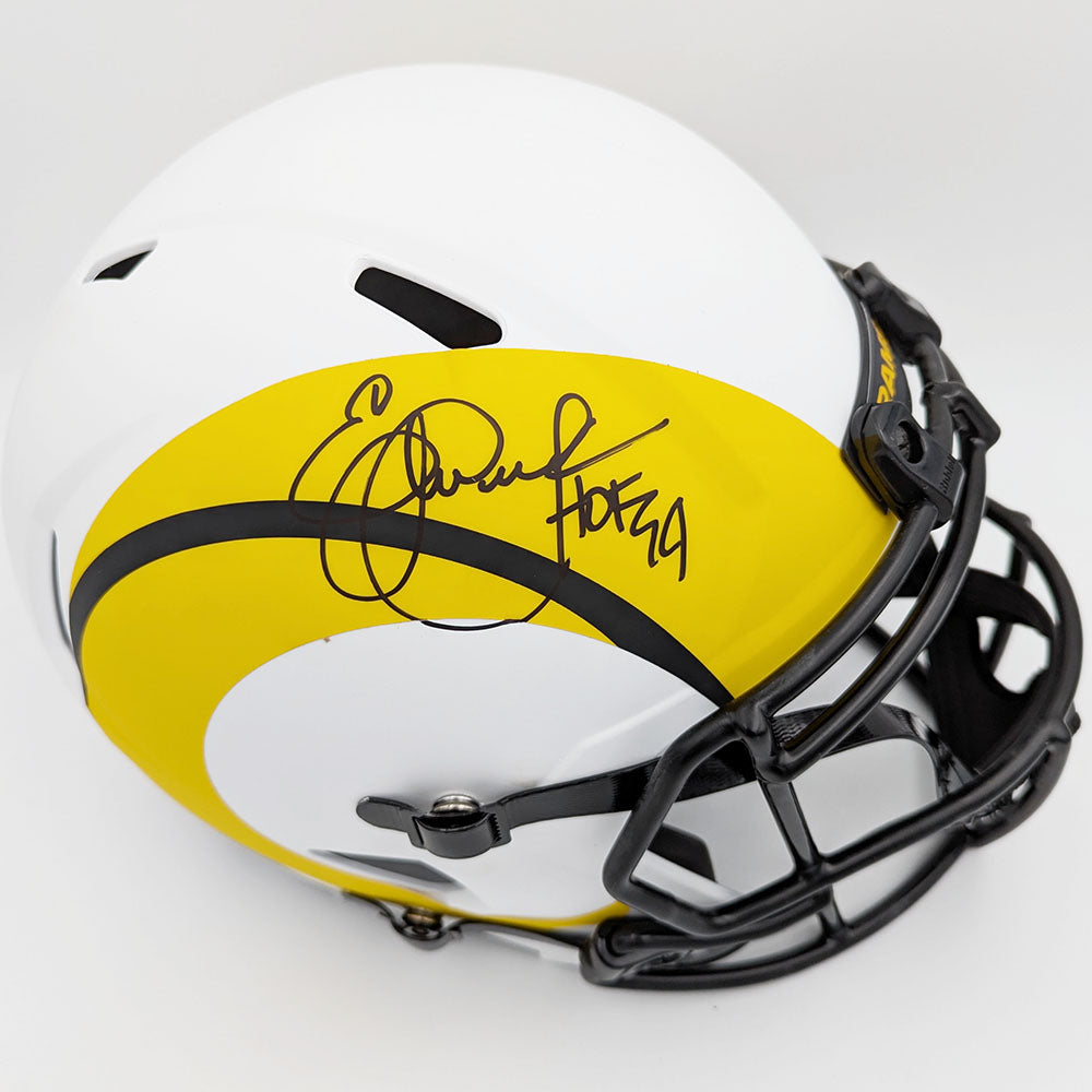 Eric Dickerson Autographed Los Angeles Rams Lunar Eclipse Replica Helm ...
