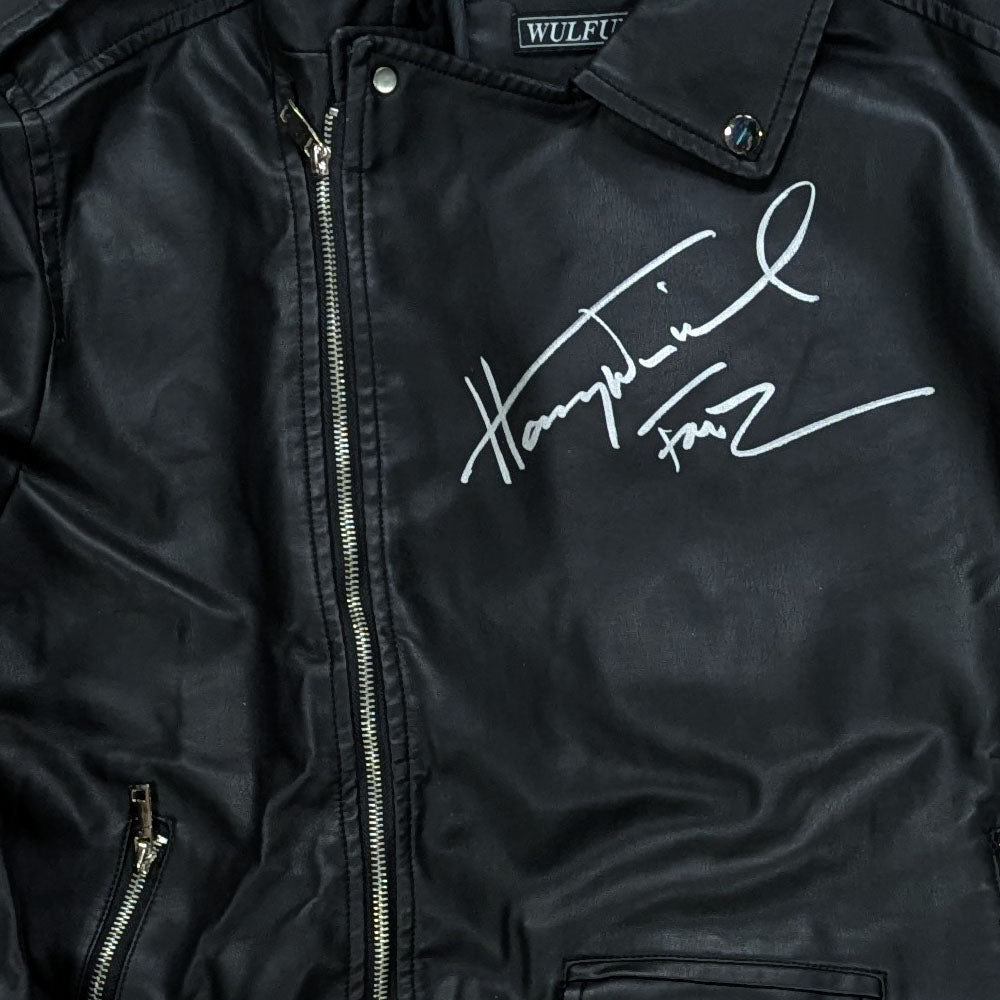 Henry Winkler Autographed Faux Leather Biker Jacket w/"Fonz" Inscripti ...