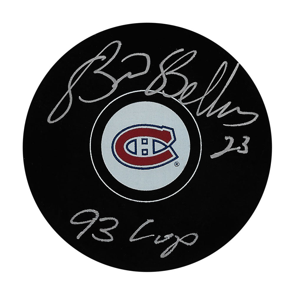 Brian Bellows Autographed Montreal Canadiens Puck – Frozen Pond
