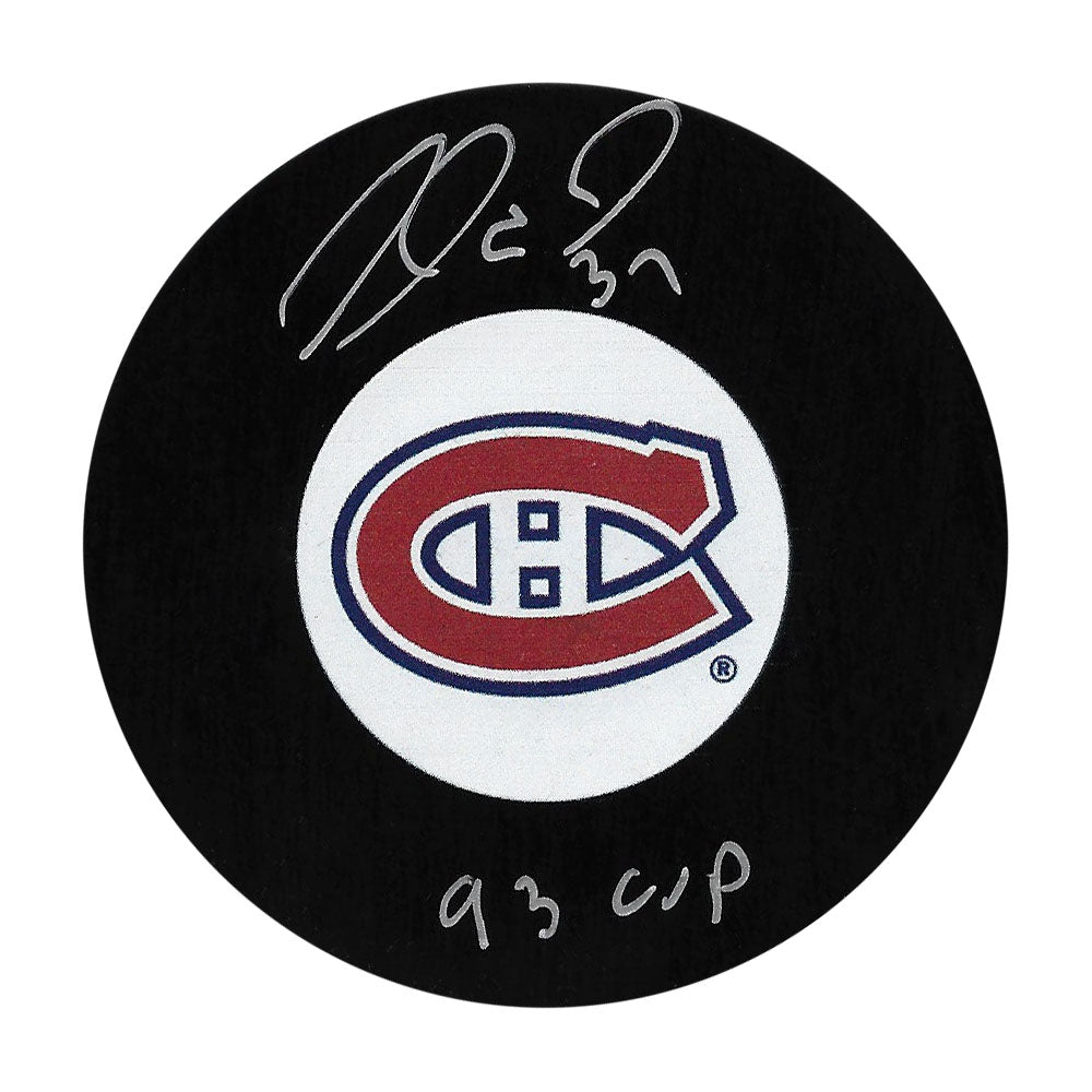 Andre Racicot Autographed Montreal Canadiens Puck – Frozen Pond