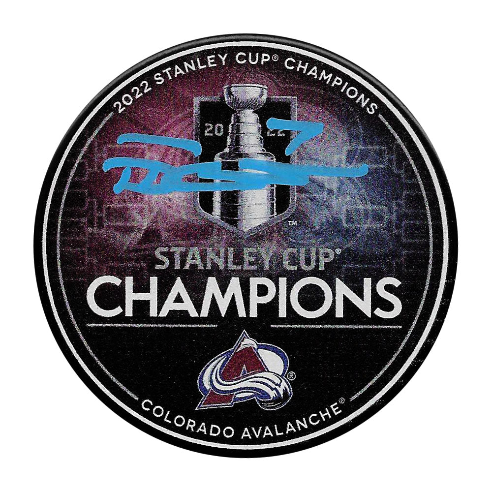 Devon Toews Autographed 2022 Stanley Cup Champions Puck – Frozen Pond