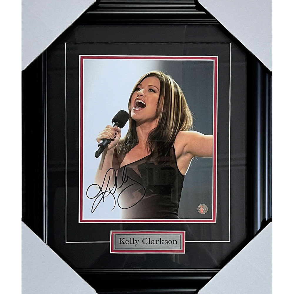Kelly Clarkson Framed Autographed 8X10 Photo – Frozen Pond