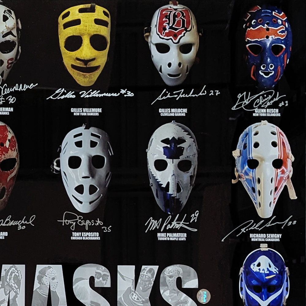 "Mask - History of the Goaltender" Framed Multi-Signed 16X20 Photo ...