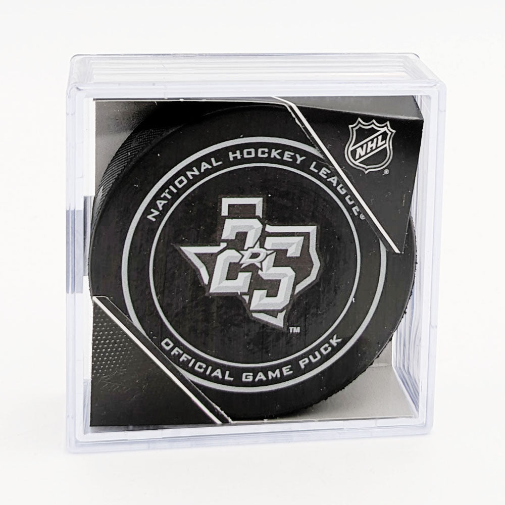 Dallas Stars 25th Anniversary Official Game Model Puck – Frozen Pond