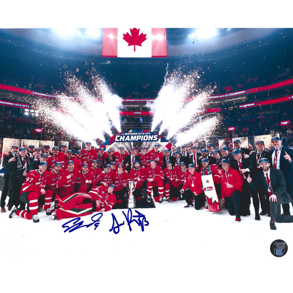 Sam Bennett/Sam Reinhart Autographed Team Canada 4 Nations Face-Off 8X ...