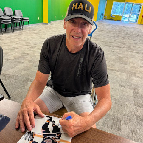 Bernie Nicholls Autographed Edmonton Oilers 8X10 Photo – Frozen Pond