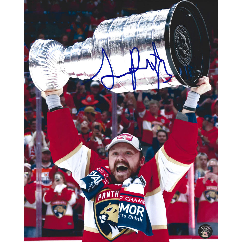 Sam Reinhart Autographed Florida Panthers 8X10 Photo (w/Cup) – Frozen Pond