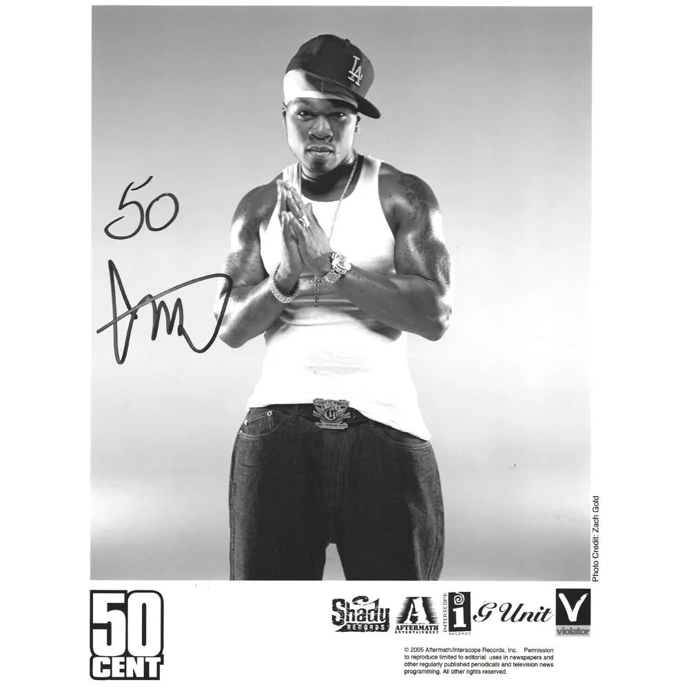50 Cent Autographed 8X10 Photo – Frozen Pond