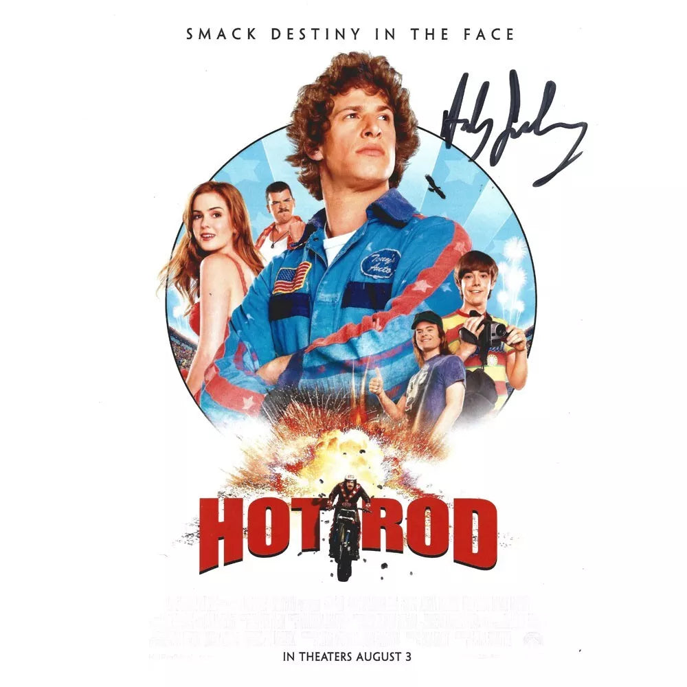 Andy Samberg Autographed "Hot Rod" Mini-Poster – Frozen Pond