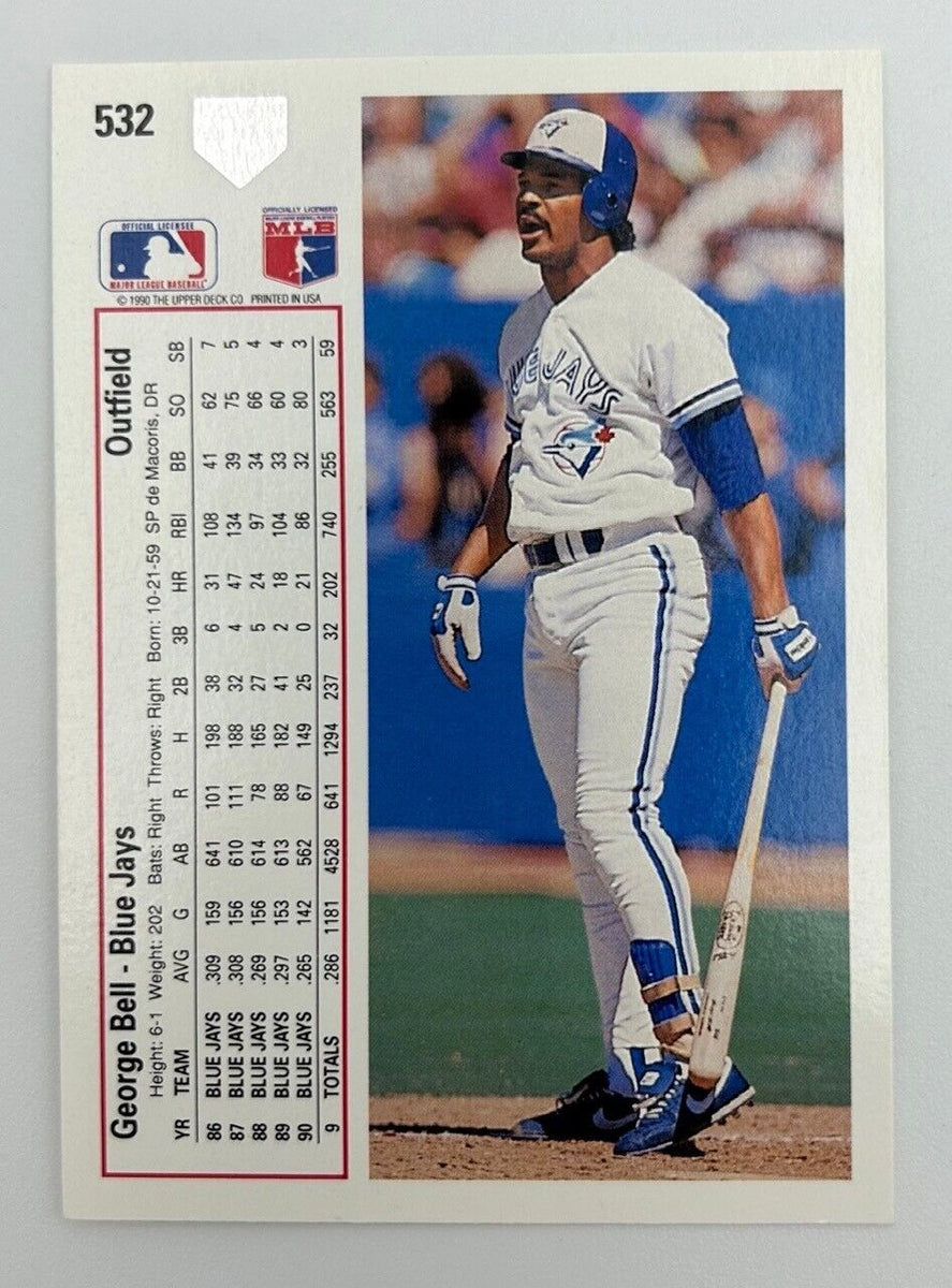 George Bell Autographed 1991 Upper Deck Baseball Card – Frozen Pond