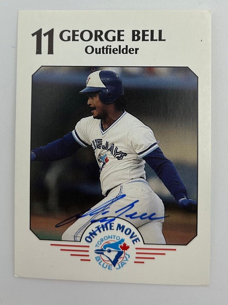 George Bell Autographed 1989 Blue Jays Baseball Card – Frozen Pond