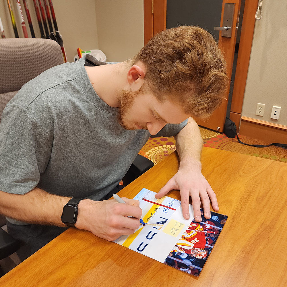 Dustin Wolf Autographed Calgary Flames 8X10 Photo – Frozen Pond