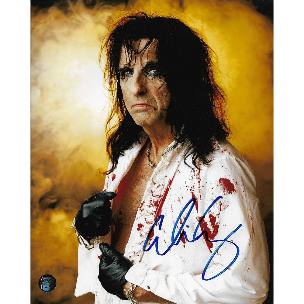 Alice Cooper Autographed 16X20 Photo – Frozen Pond