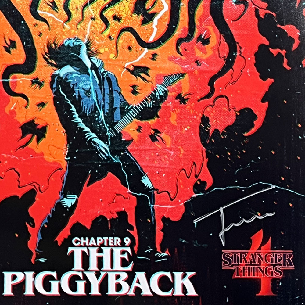 Joseph Quinn Autographed "The Piggyback" 20X28 Poster – Frozen Pond