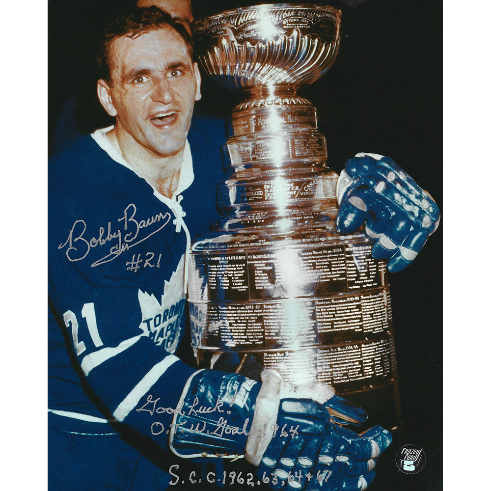 Bobby Baun (deceased) Autographed Toronto Maple Leafs 8X10 Photo (Clos ...