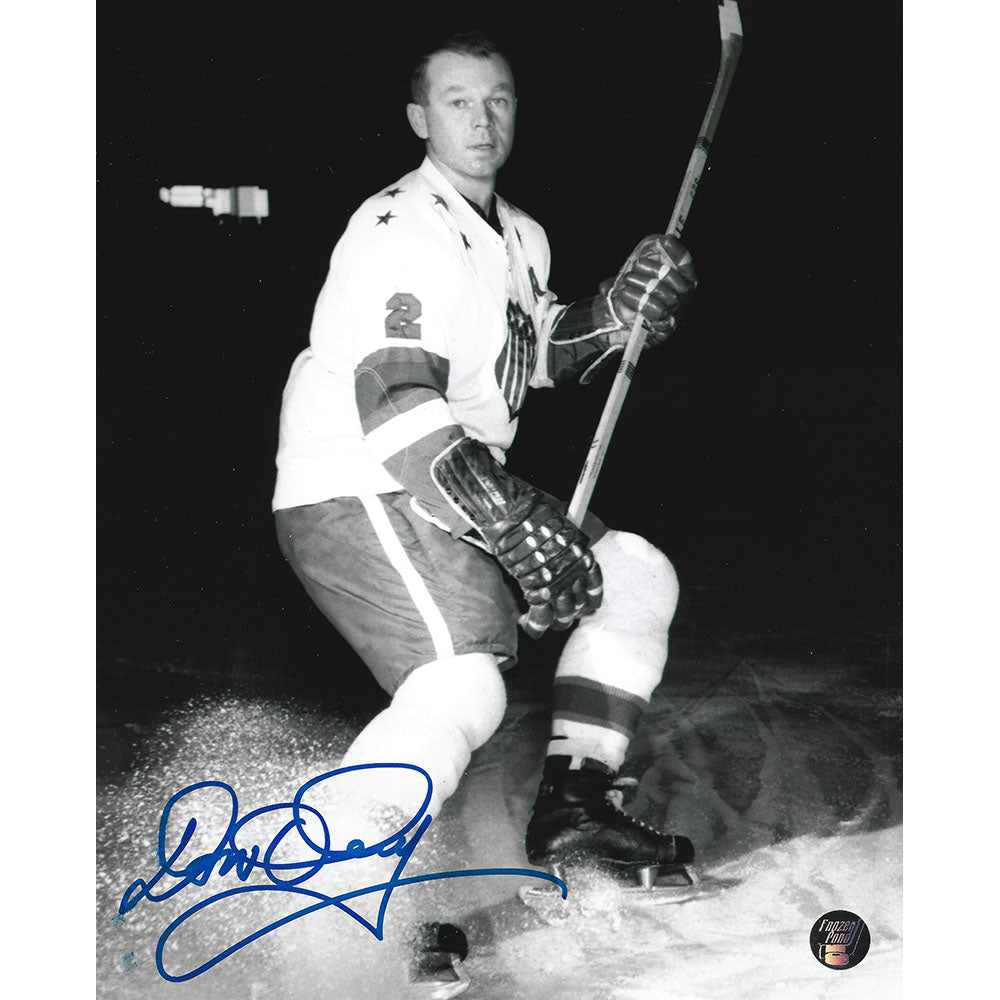 Don Cherry Autographed 8X10 Photo (Rochester Americans) – Frozen Pond