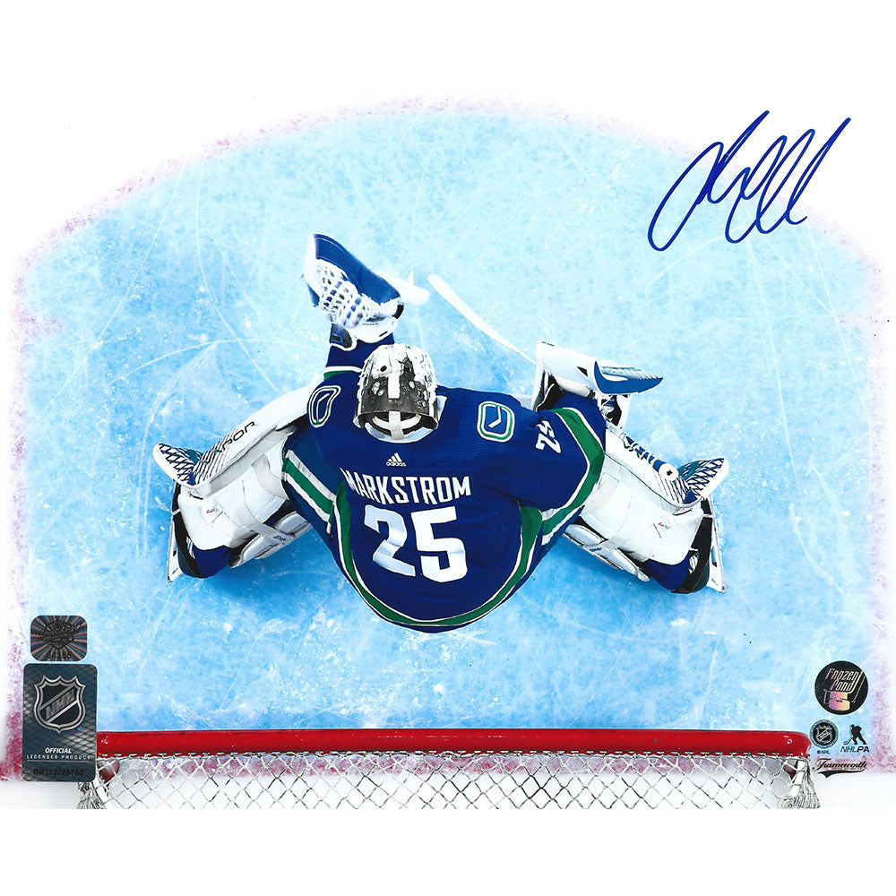 Jacob Markstrom Autographed Vancouver Canucks 8X10 Photo – Frozen Pond