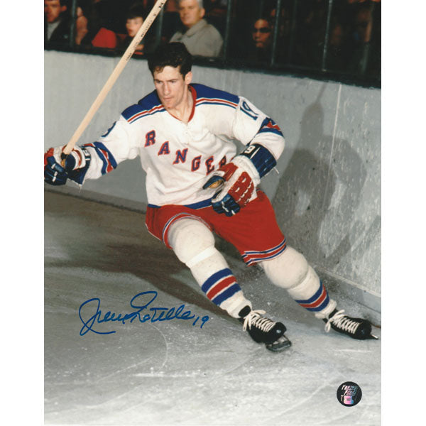 Jean Ratelle Autographed New York Rangers 8X10 Photo – Frozen Pond