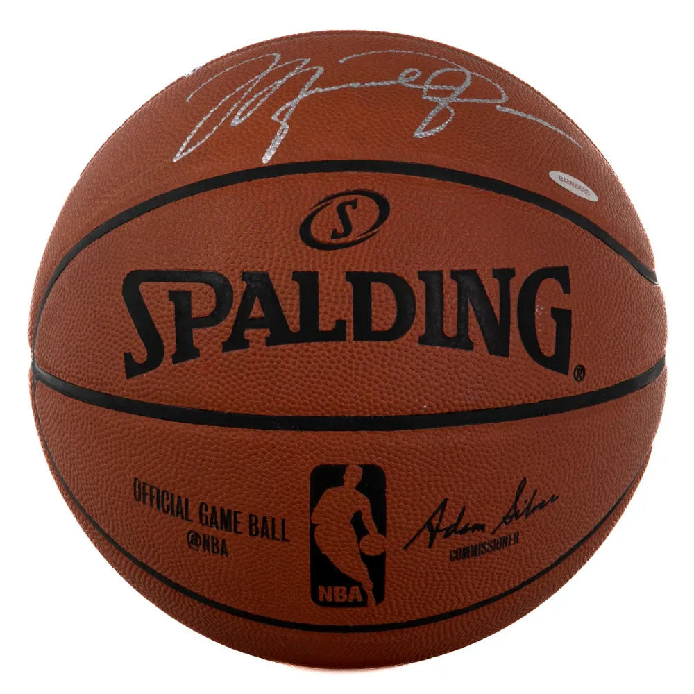 Michael Jordan/Larry Bird/Magic Johnson Autographed Spalding Basketbal ...