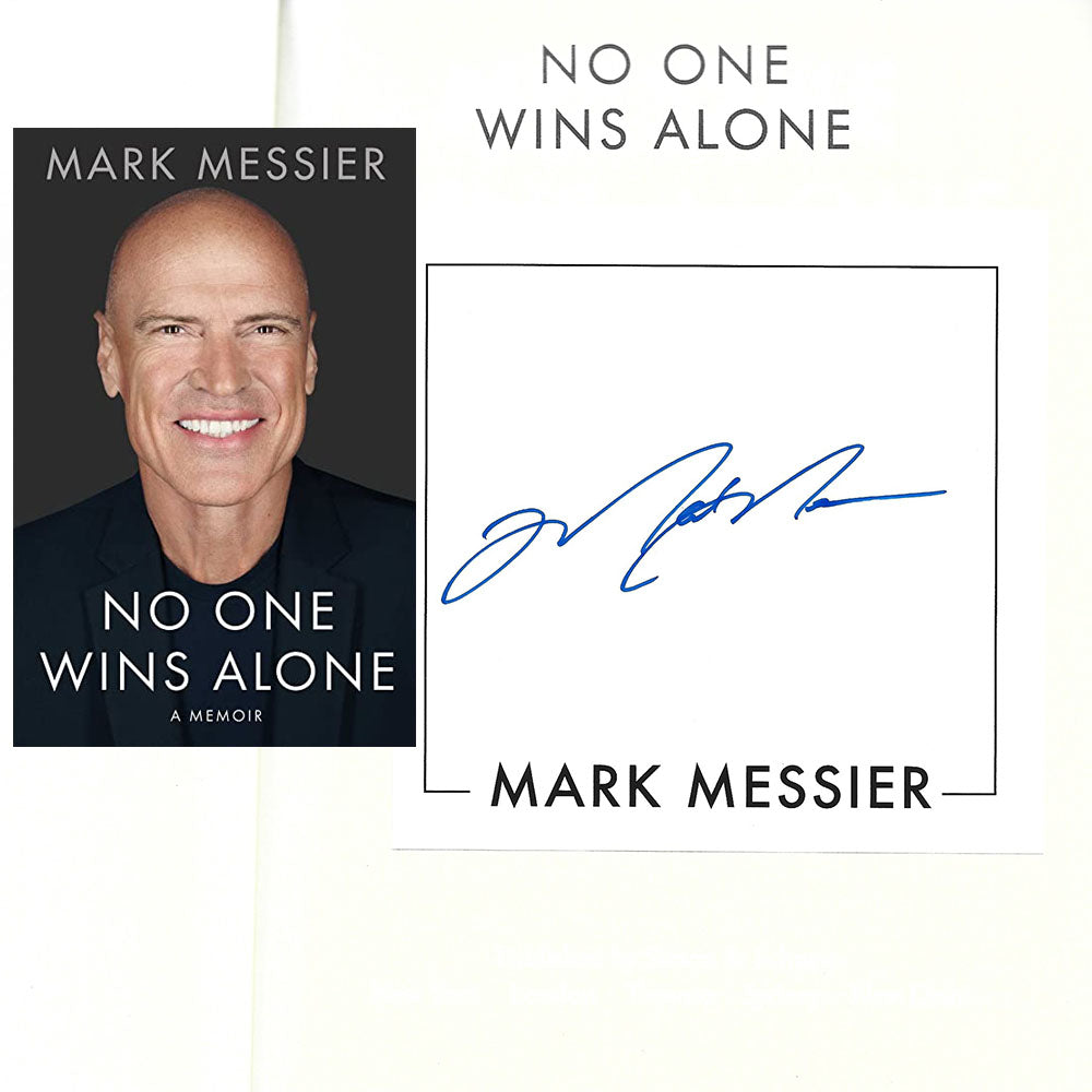 Mark Messier "No One Wins Alone" Autographed Book – Frozen Pond