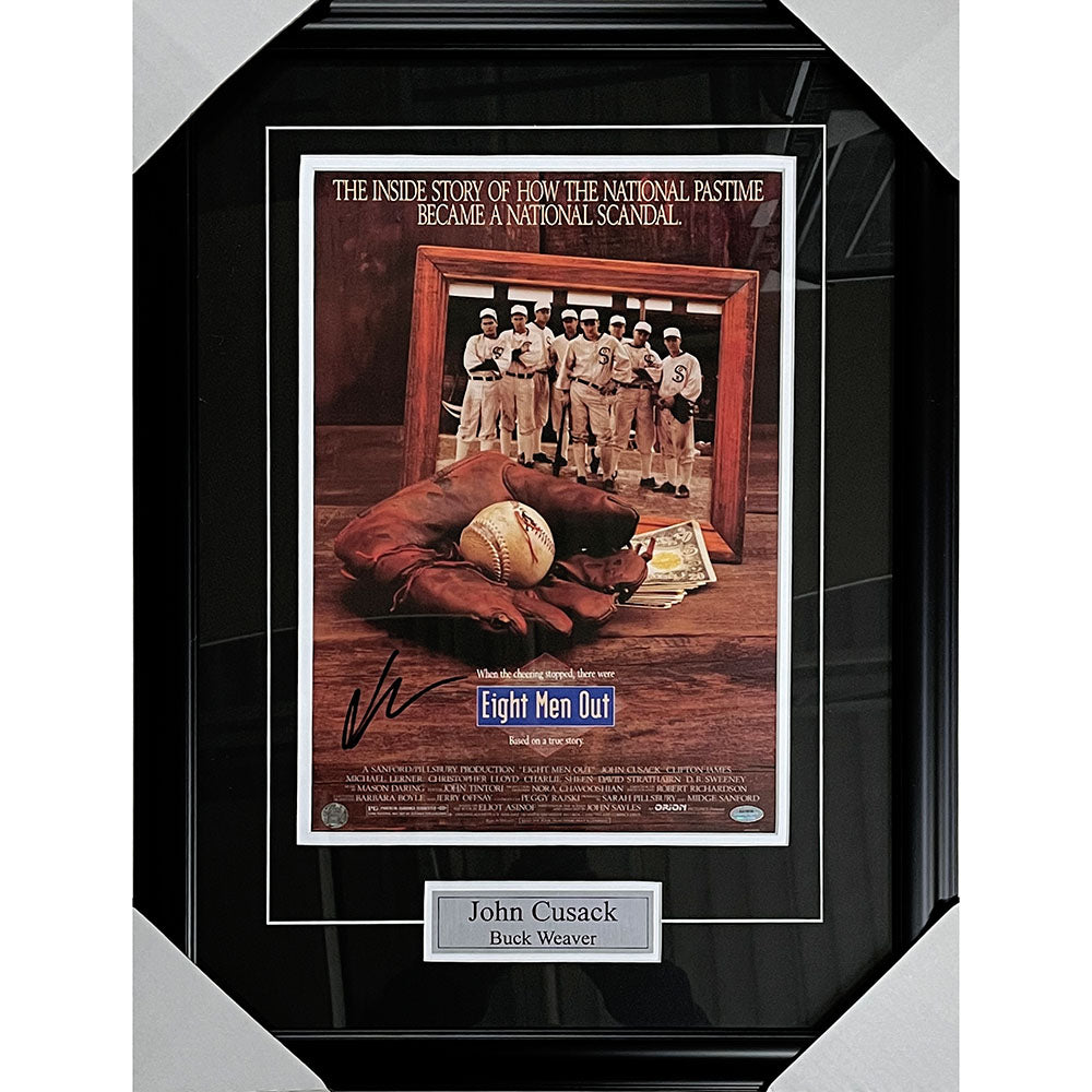 John Cusack Framed Autographed "Eight Men Out" 11X17 Movie Poster ...