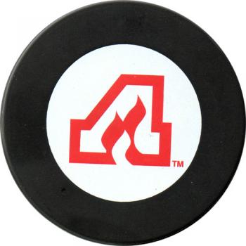Atlanta Flames Old Logo Puck – Frozen Pond
